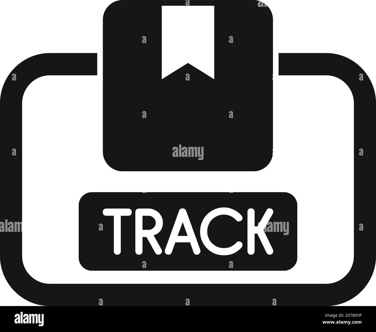 Black and white vector icon illustrating the focus tracking feature of ...