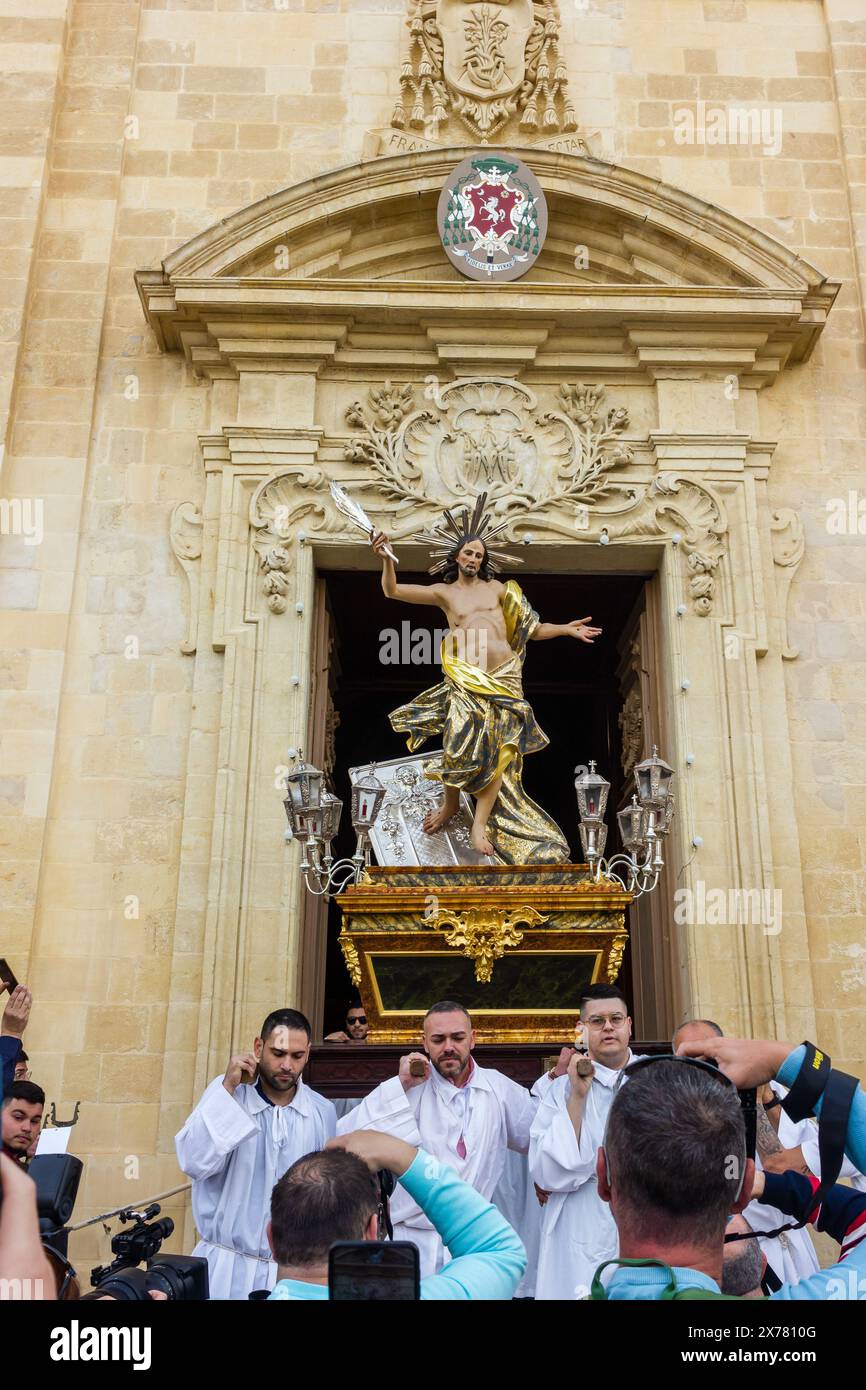 COSPICUA, MALTA - 31st March 2024 - traditional processions with the ...