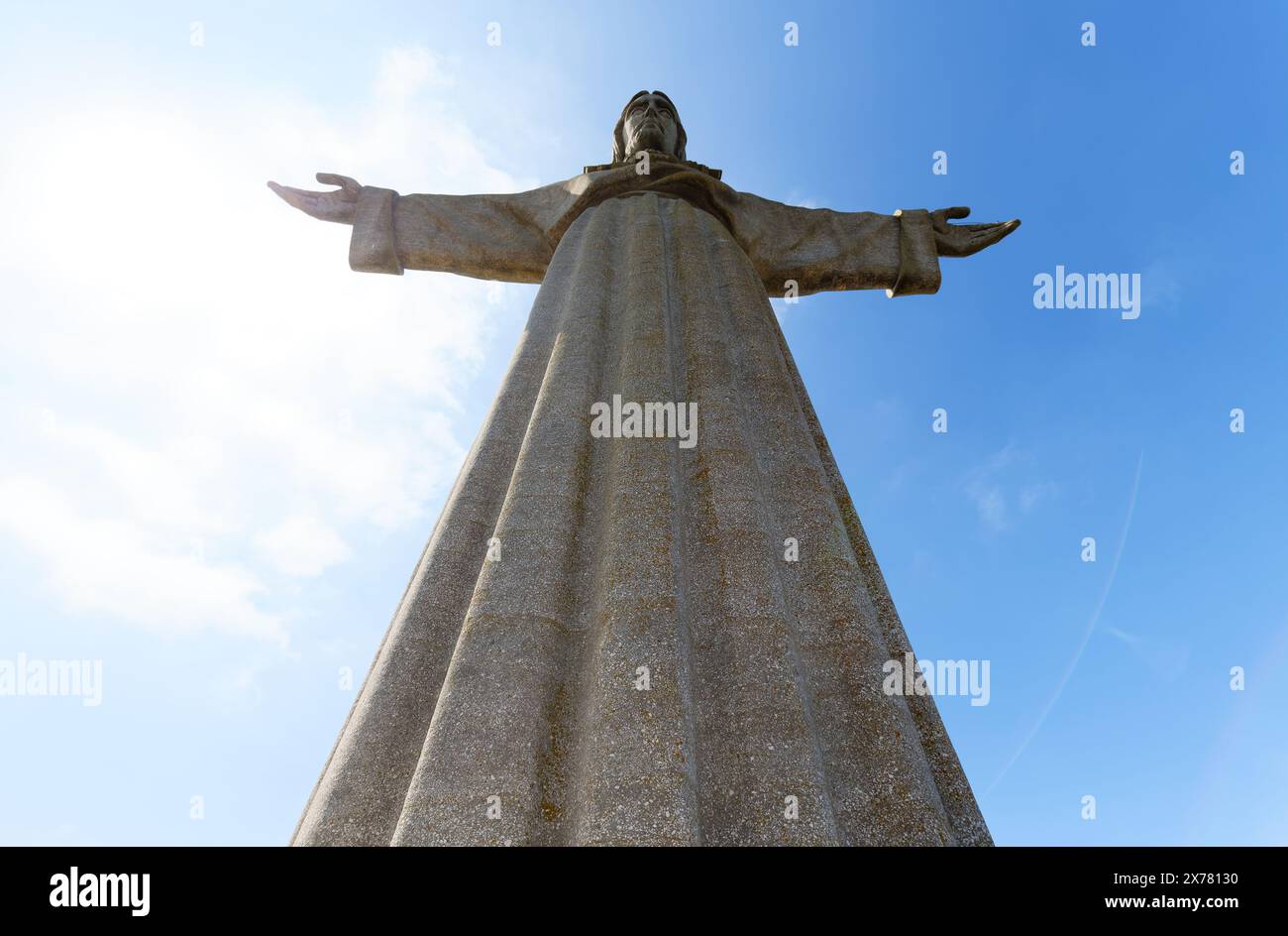 National Sanctuary of Christ the King statue in Lisbon, Portugal Stock ...