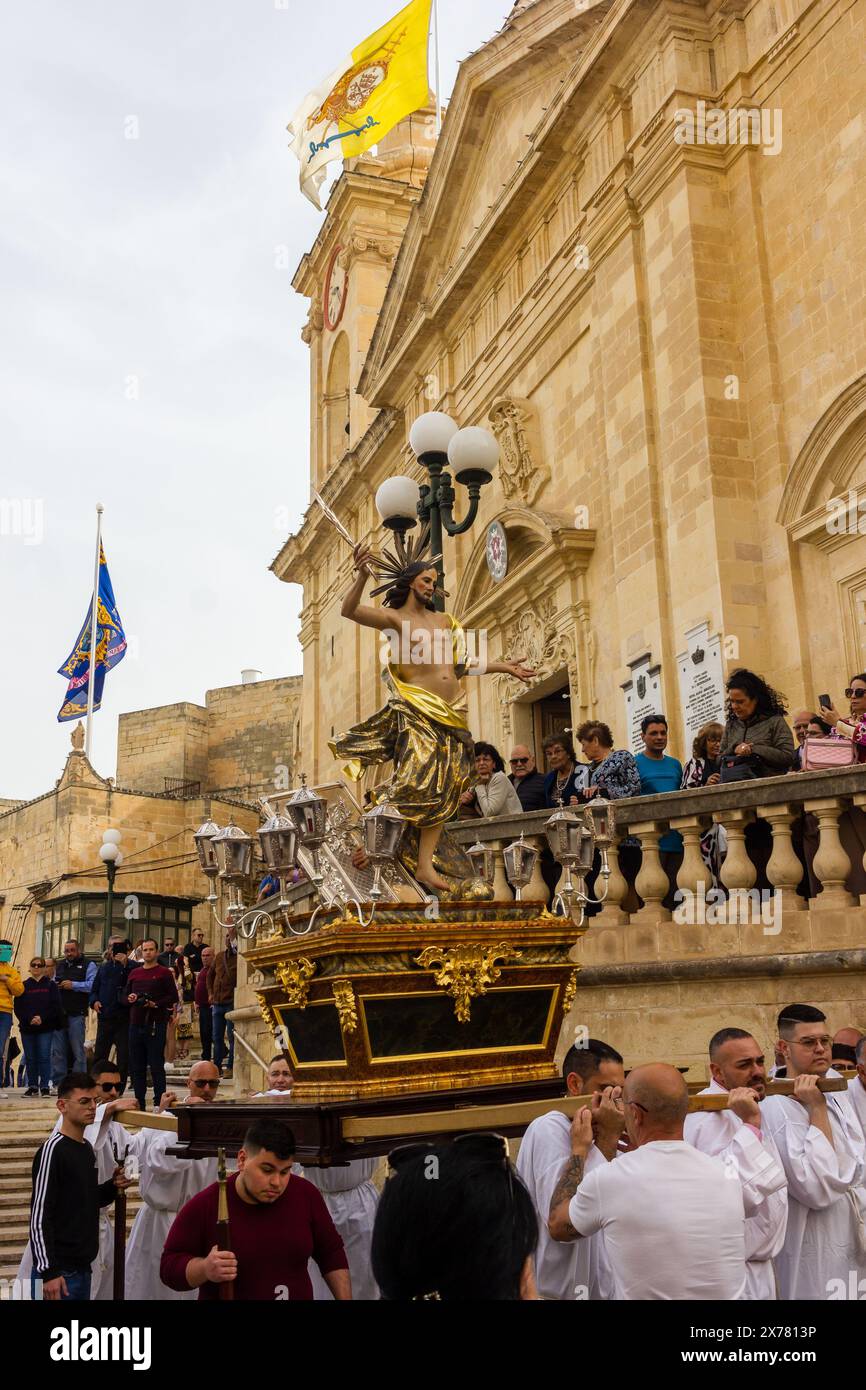 COSPICUA, MALTA - 31st March 2024 - traditional processions with the ...