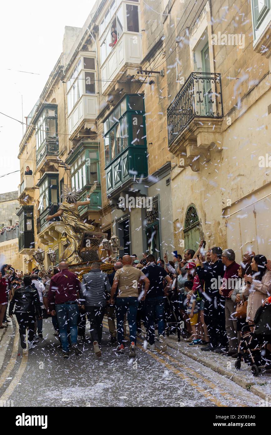 COSPICUA, MALTA - 31st March 2024 - traditional processions with the ...
