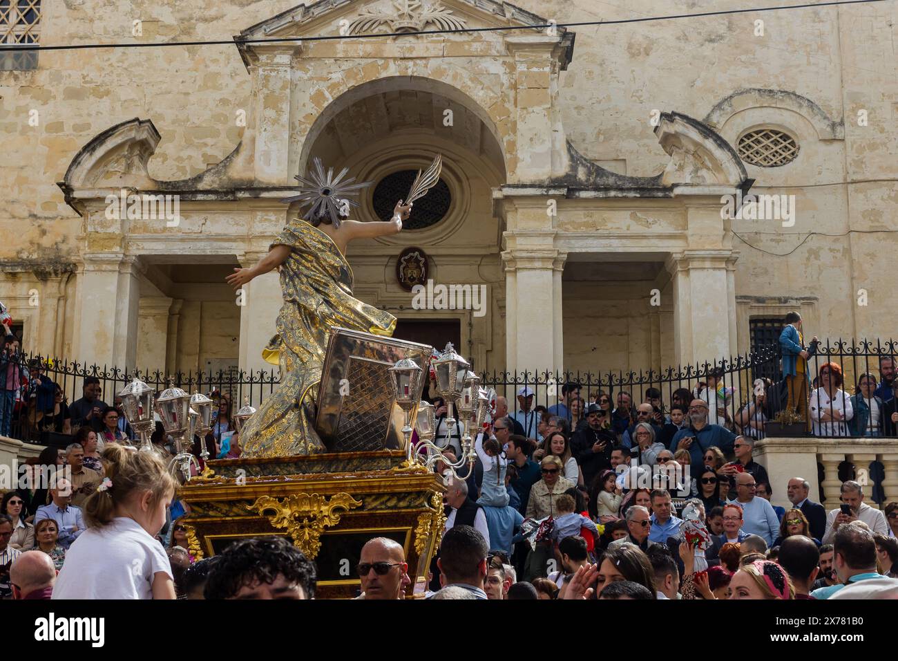 COSPICUA, MALTA - 31st March 2024 - traditional processions with the ...