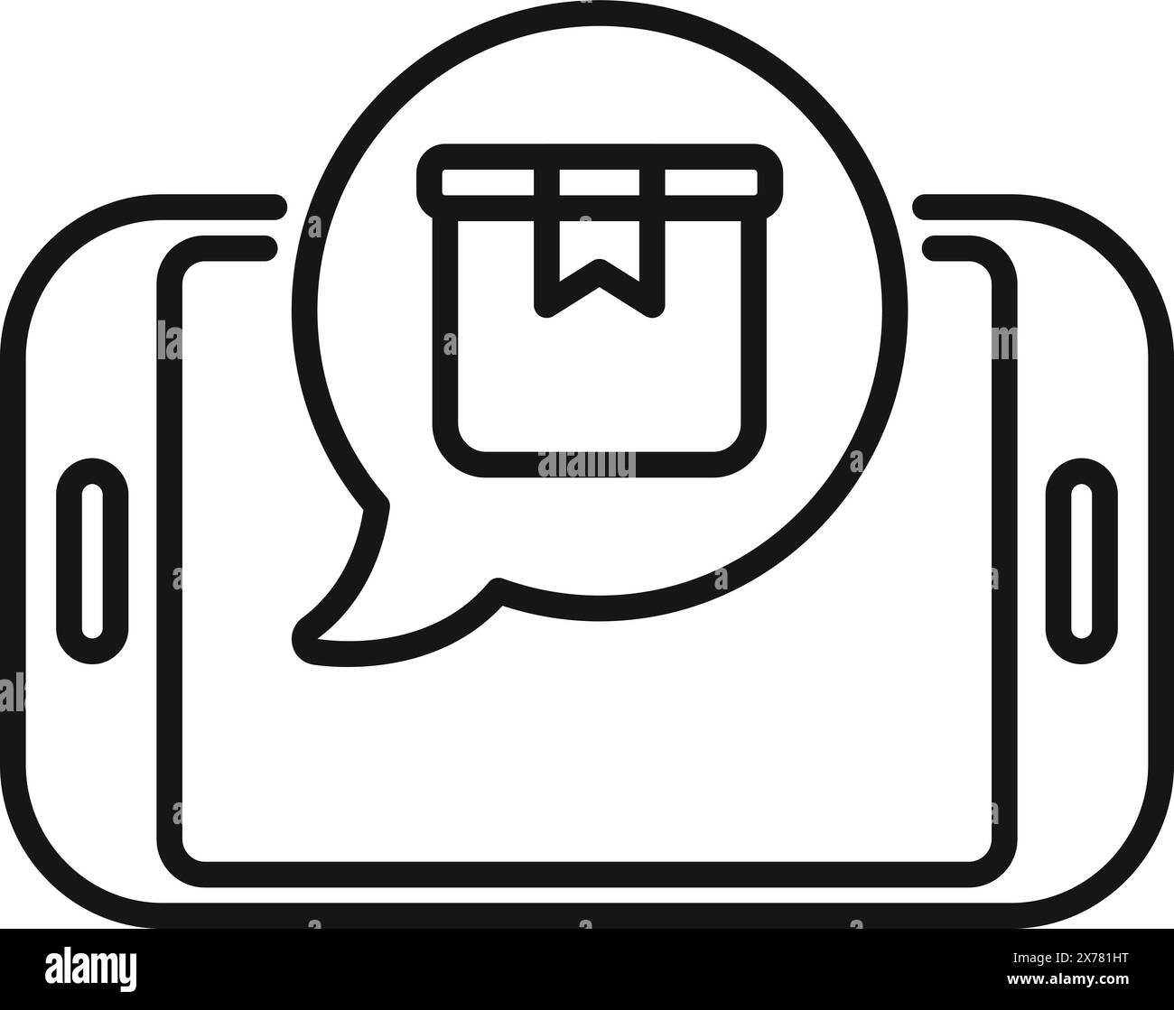 Online shopping order shipment notification hi-res stock photography ...