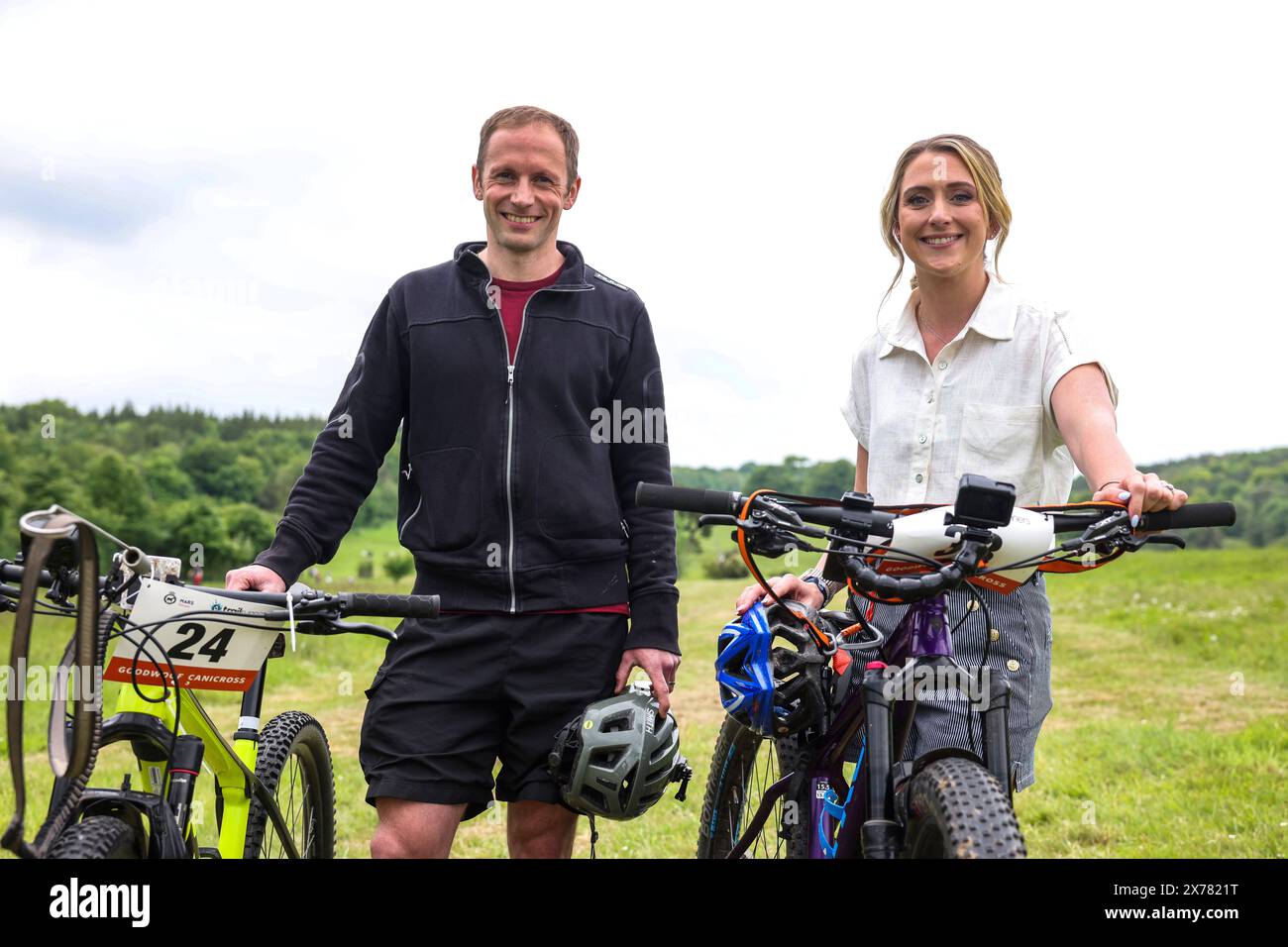 EDITORIAL USE ONLY Sir Jason Kenny and Dame Laura Kenny take part in ...