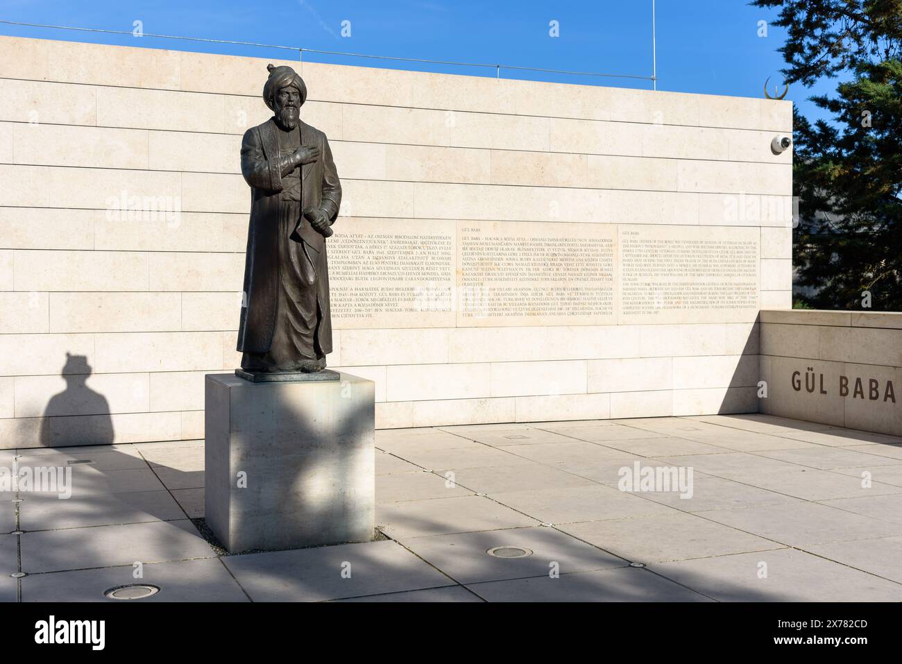 A statue of Ottoman dervish Gul Baba in Budapest Stock Photo - Alamy