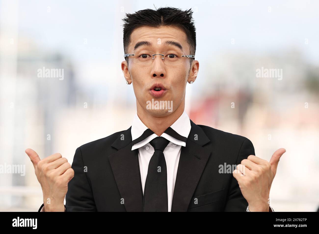Cannes. 18th May, 2024. Actor Zhou You poses during the photocall of ...
