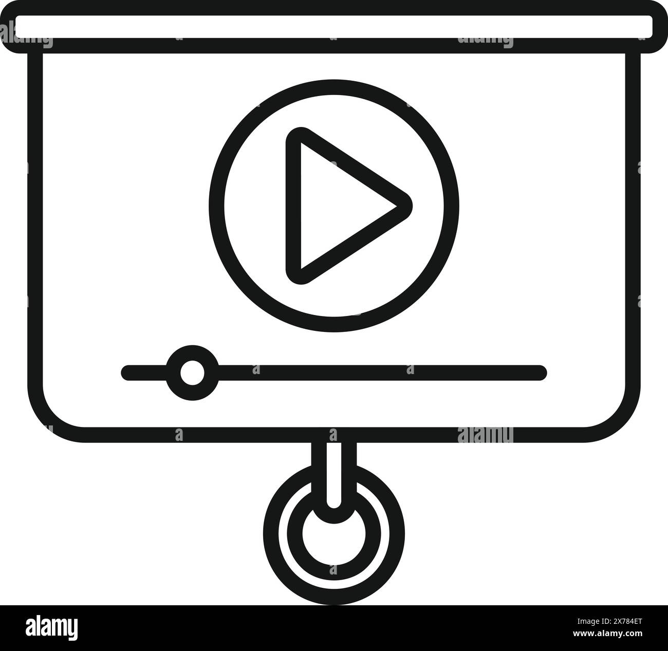 Online training presentation icon for elearning, webinar, and webinar ...