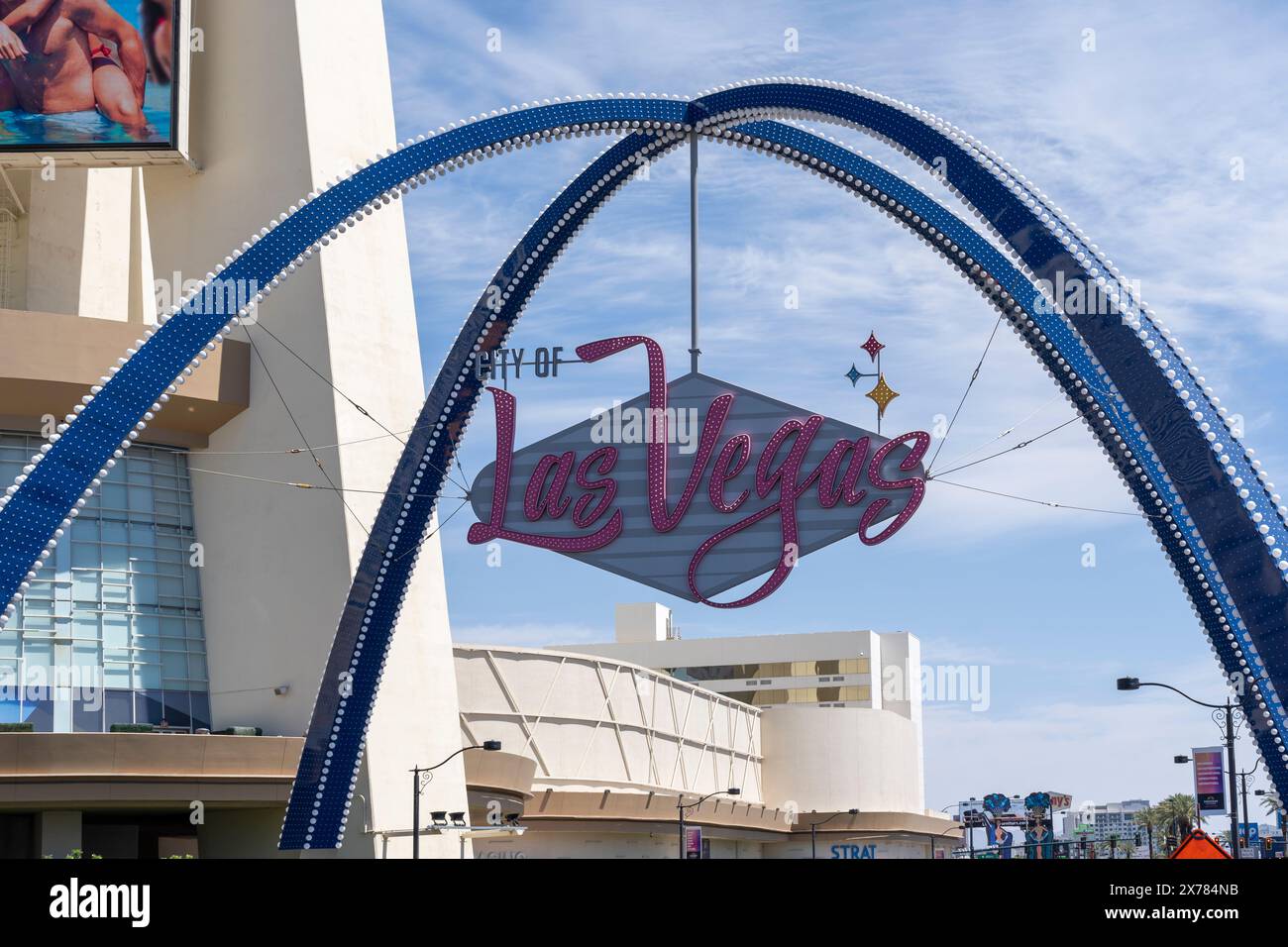 The new Gateway Arches in downtown Las Vegas, Nevada, United States ...