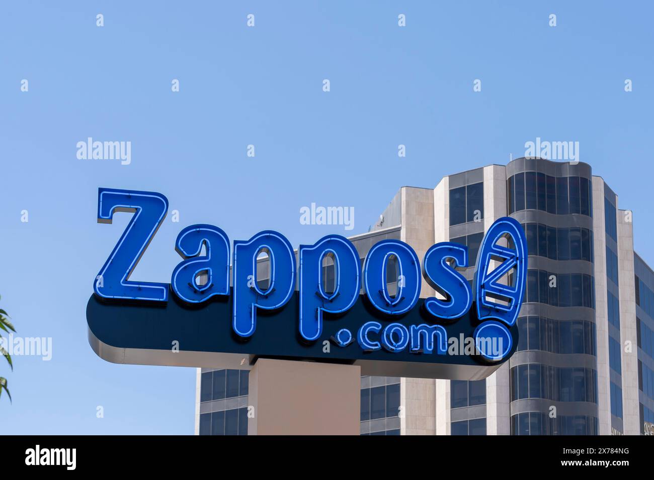 Zappos.com sign at company’s headquarters in Las Vegas, Nevada, United ...