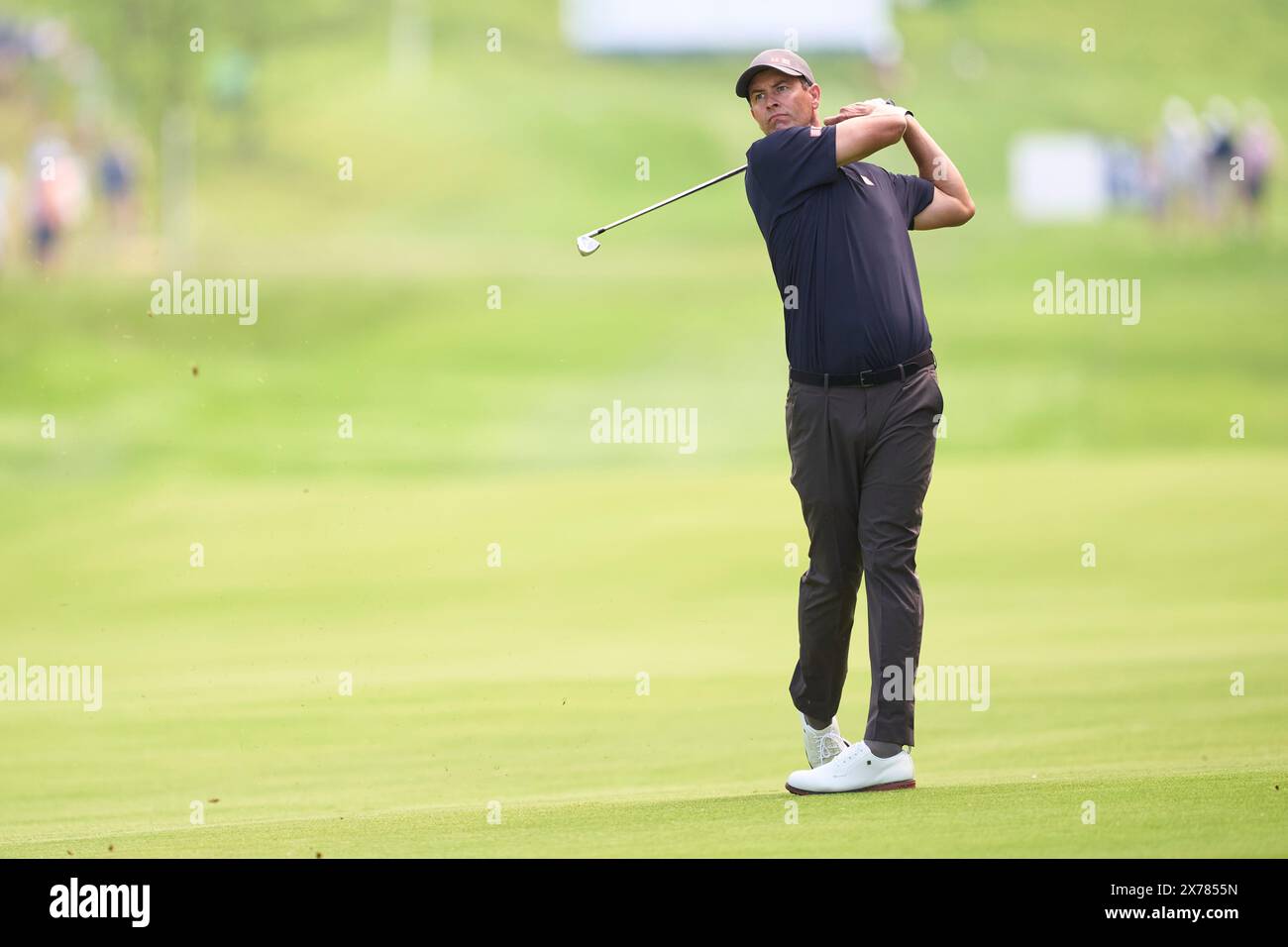Adam Scott of Australia in action during Round 1 of the 2024 PGA ...