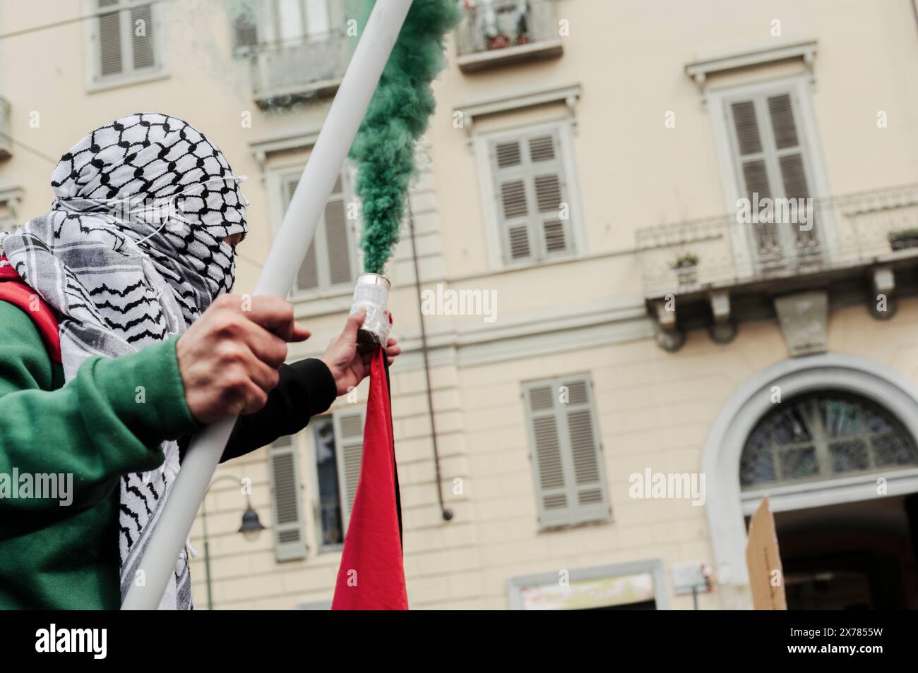 Turin, Italy. 18th May 2024. Students from the University and ...