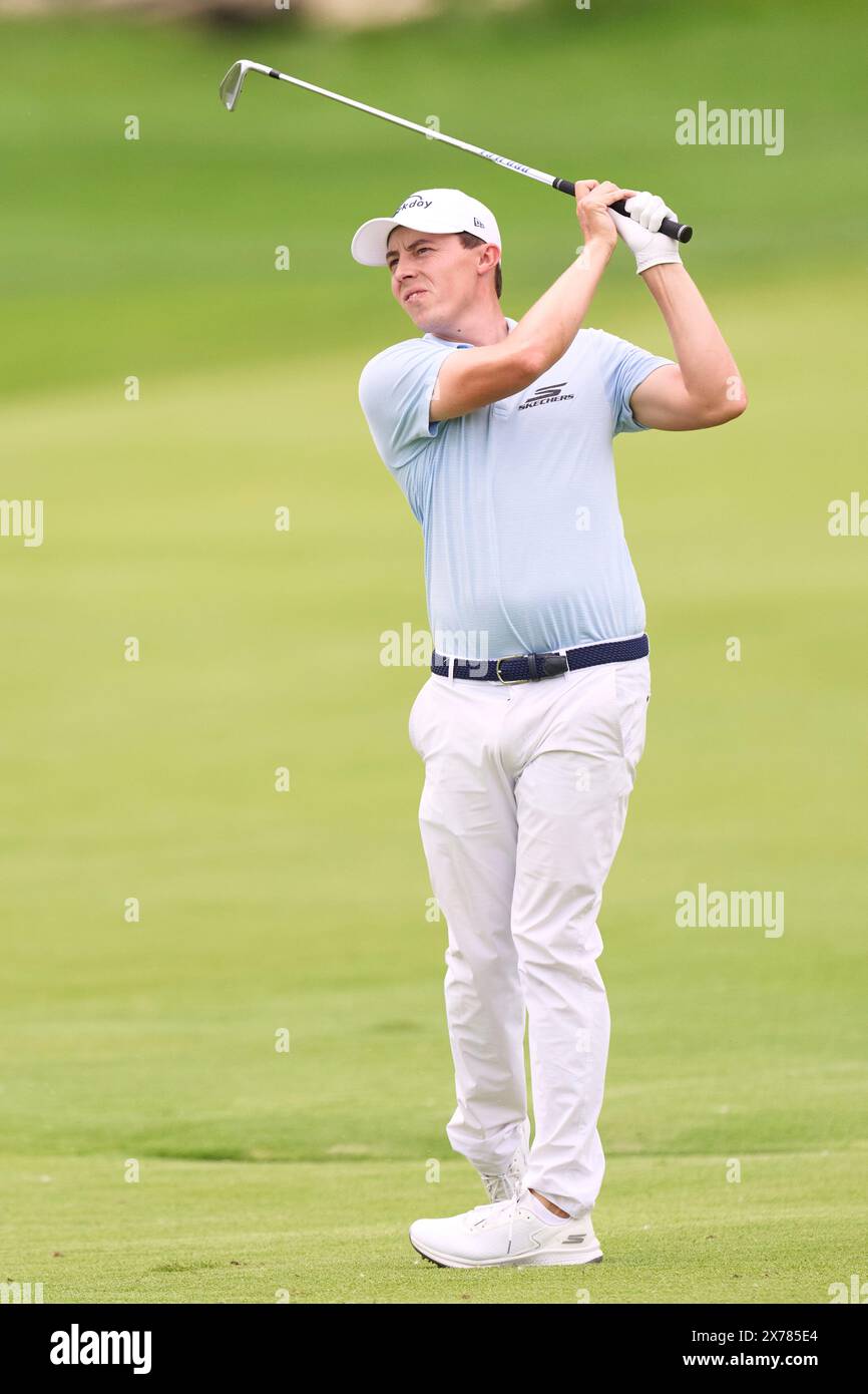 Matthew Fitzpatrick of England in action during Round 1 of the 2024 PGA ...