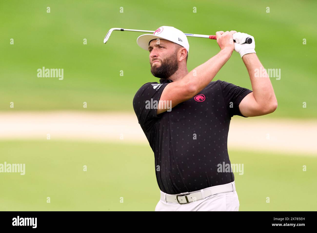 Jon Rahm of Spain in action during Round 1 of the 2024 PGA Championship ...