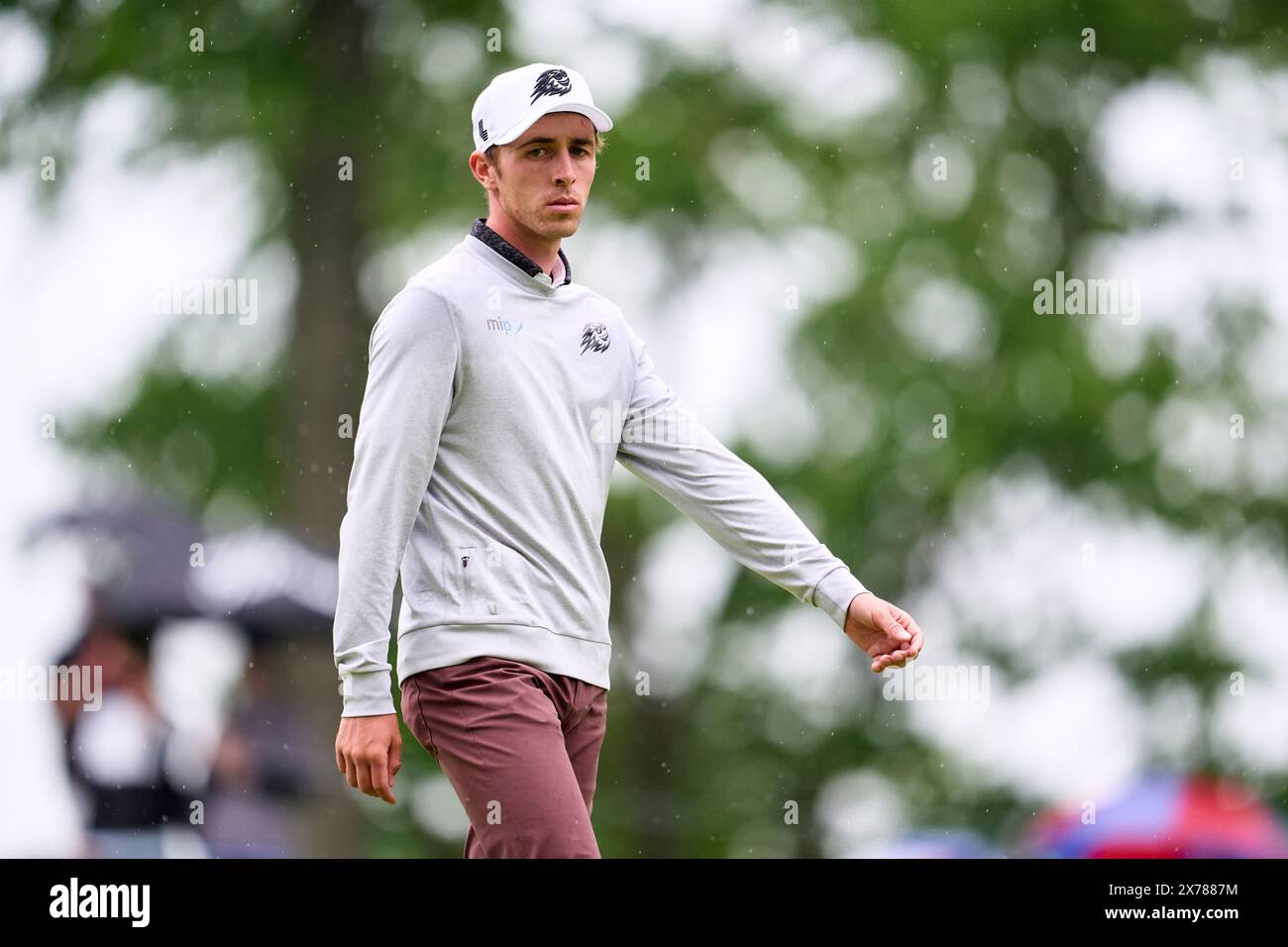 David Puig of Spain in action during Round 2 of the 2024 PGA ...