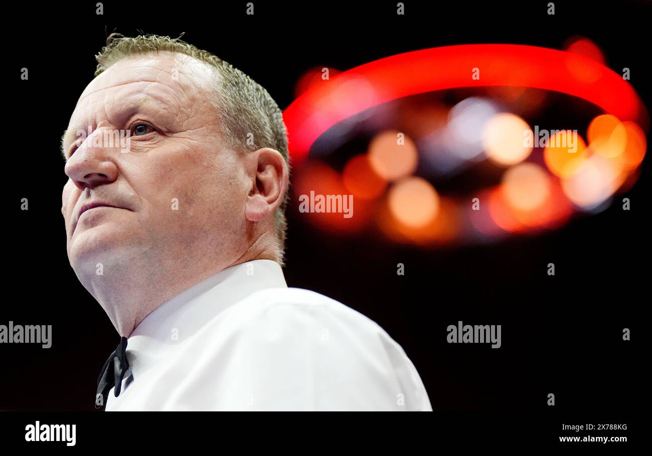 Boxing referee Howard Foster at Kingdom Arena, Riyadh. Picture date ...