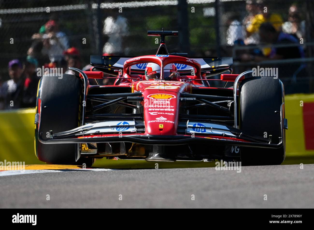Imola, Italy. May 18, 2024. Charles Leclerc of Monaco driving for ...