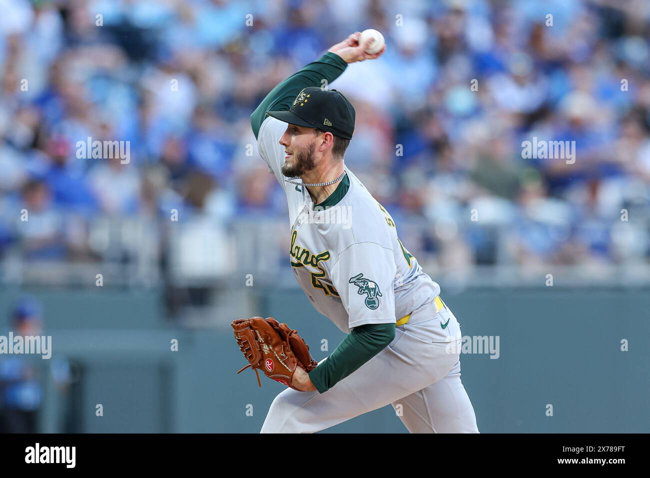 Kansas City, MO, USA. 17th May, 2024. Oakland Athletics starting ...