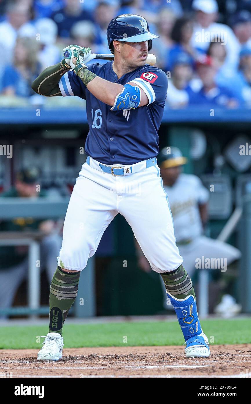 Kansas City, MO, USA. 17th May, 2024. Kansas City Royals outfielder ...