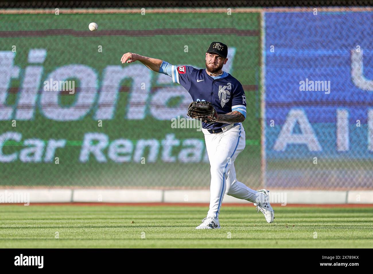 Kansas City, MO, USA. 17th May, 2024. Kansas City Royals outfielder ...