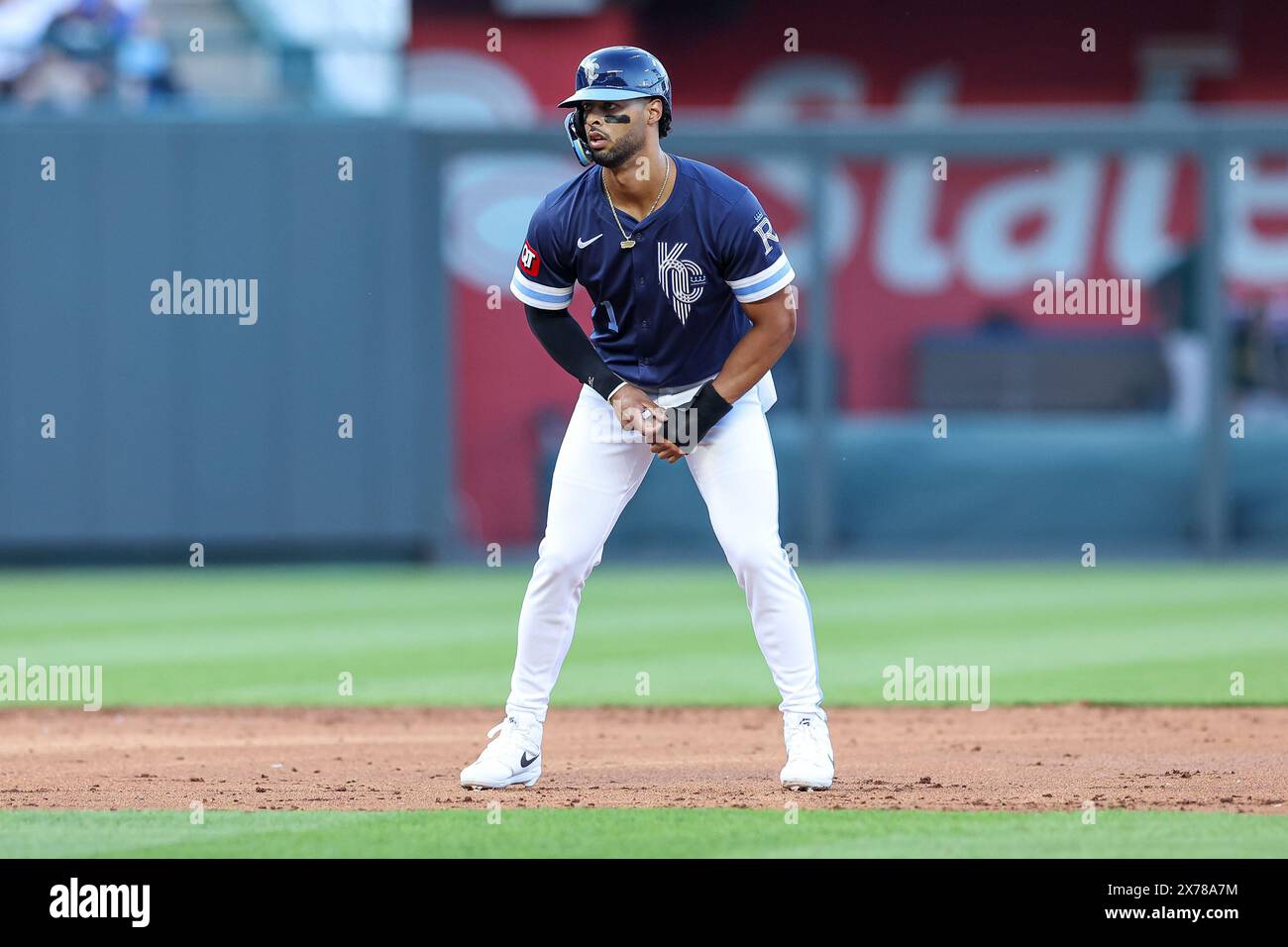 Kansas City, MO, USA. 17th May, 2024. Kansas City Royals outfielder MJ ...