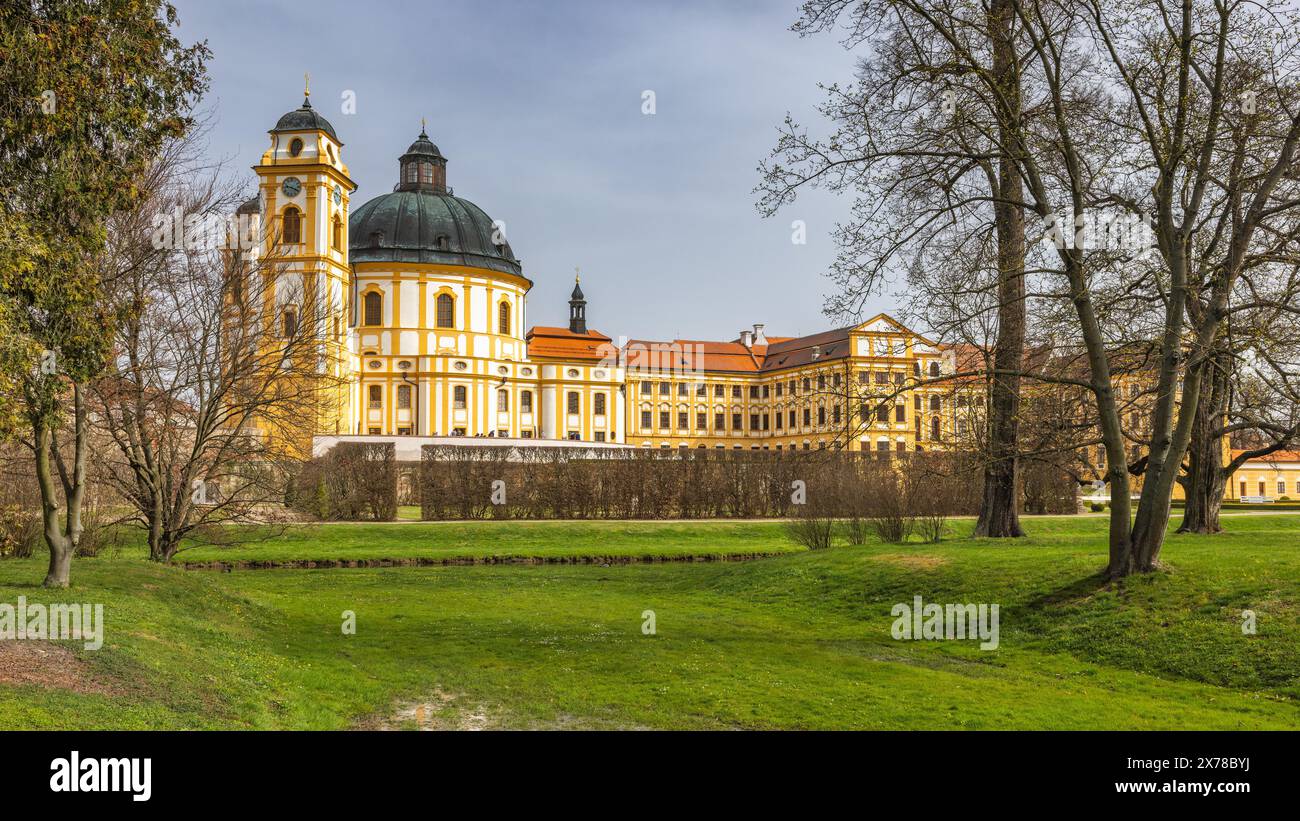 Jaromerice nad Rokytnou Castle with Church of Saint Margaret the Virgin ...