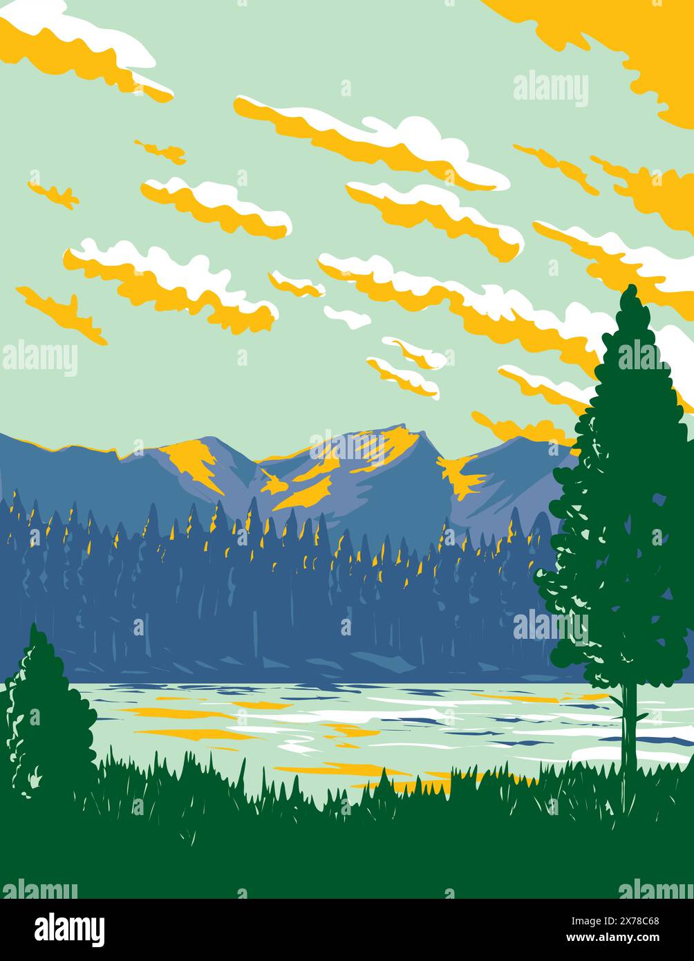 Lake state park in Stock Vector Images - Alamy