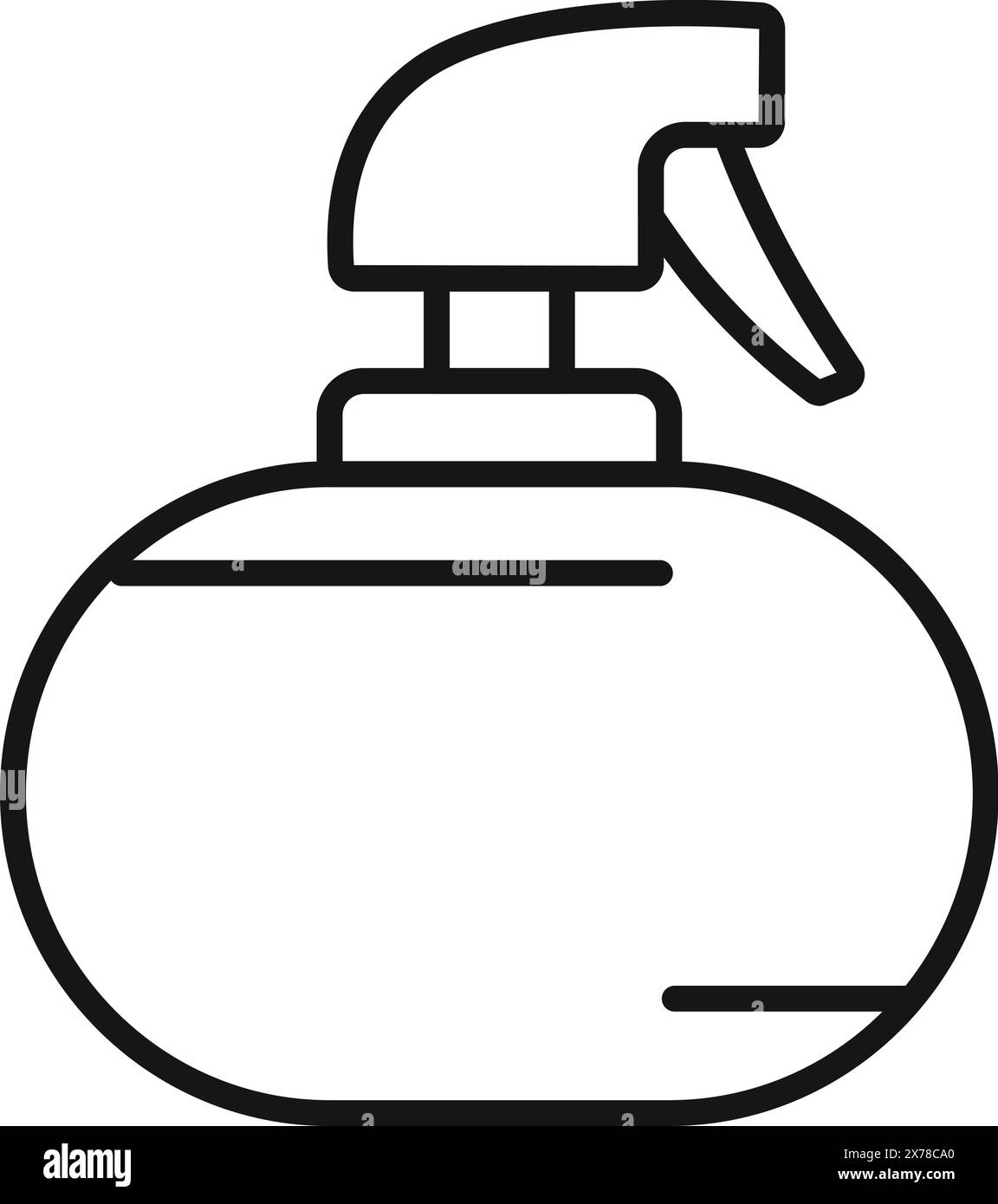 Vector line art of a pump spray bottle suitable for icons or ...