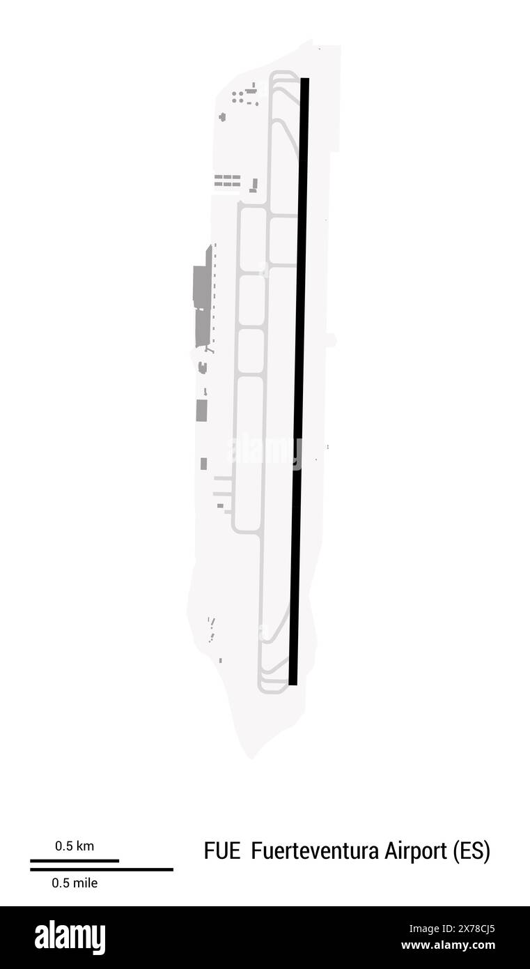 Map of Fuerteventura Airport (Spain). IATA-code: FUE. Airport diagram ...