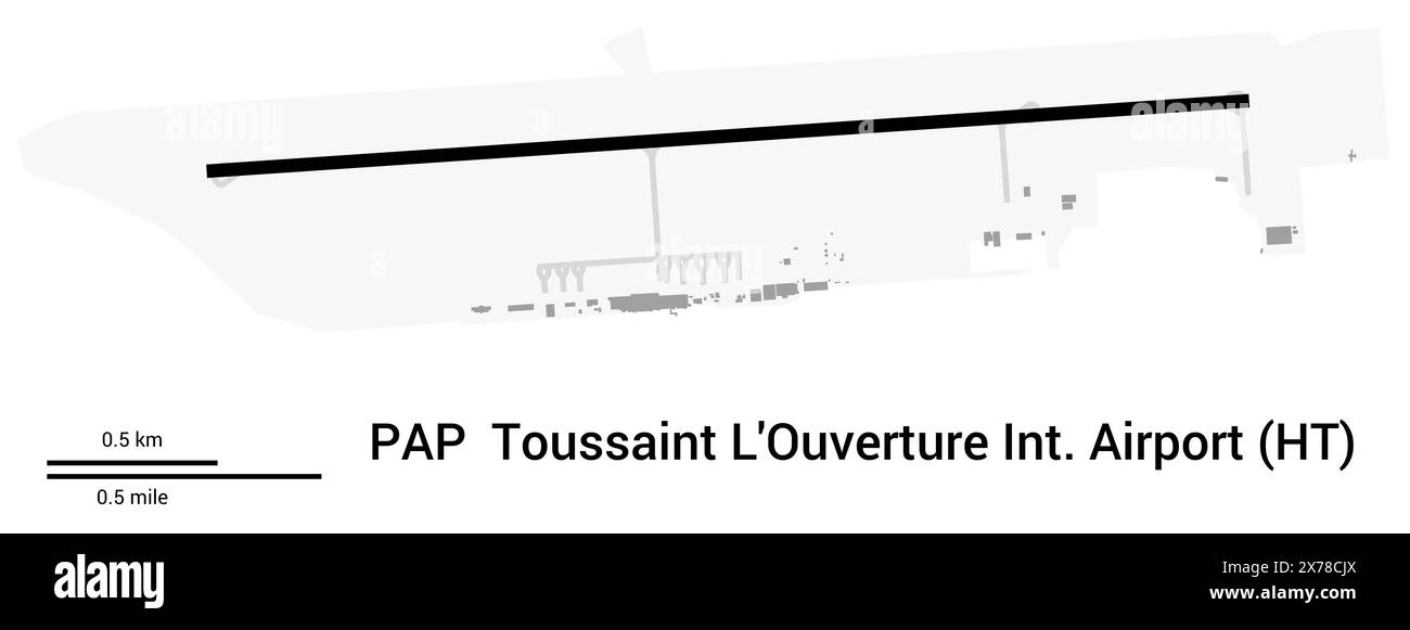 Map of Toussaint L'Ouverture International Airport in Port-au-Prince ...