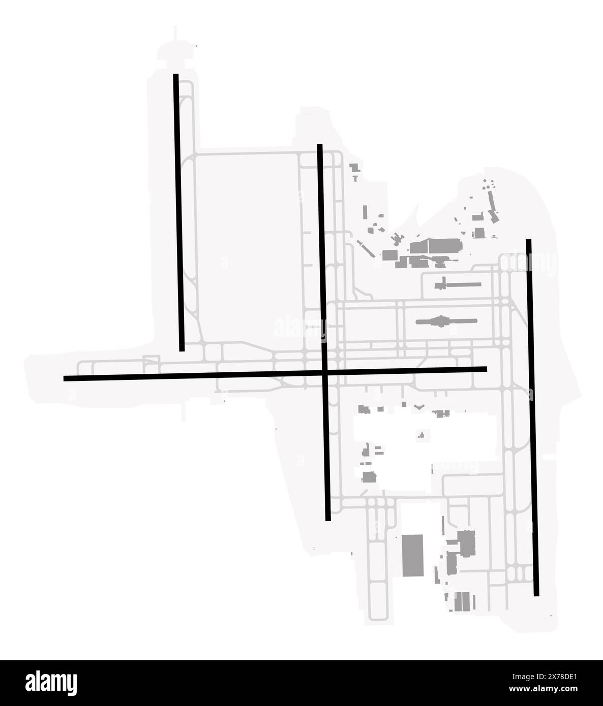 Map of Cincinnati/Northern Kentucky International Airport (IATA-code ...