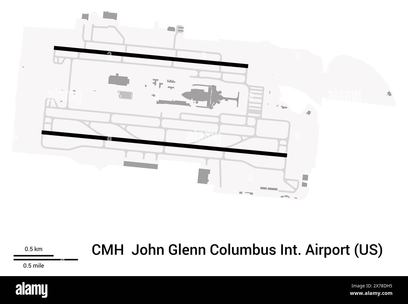 Columbus airport Cut Out Stock Images & Pictures - Alamy