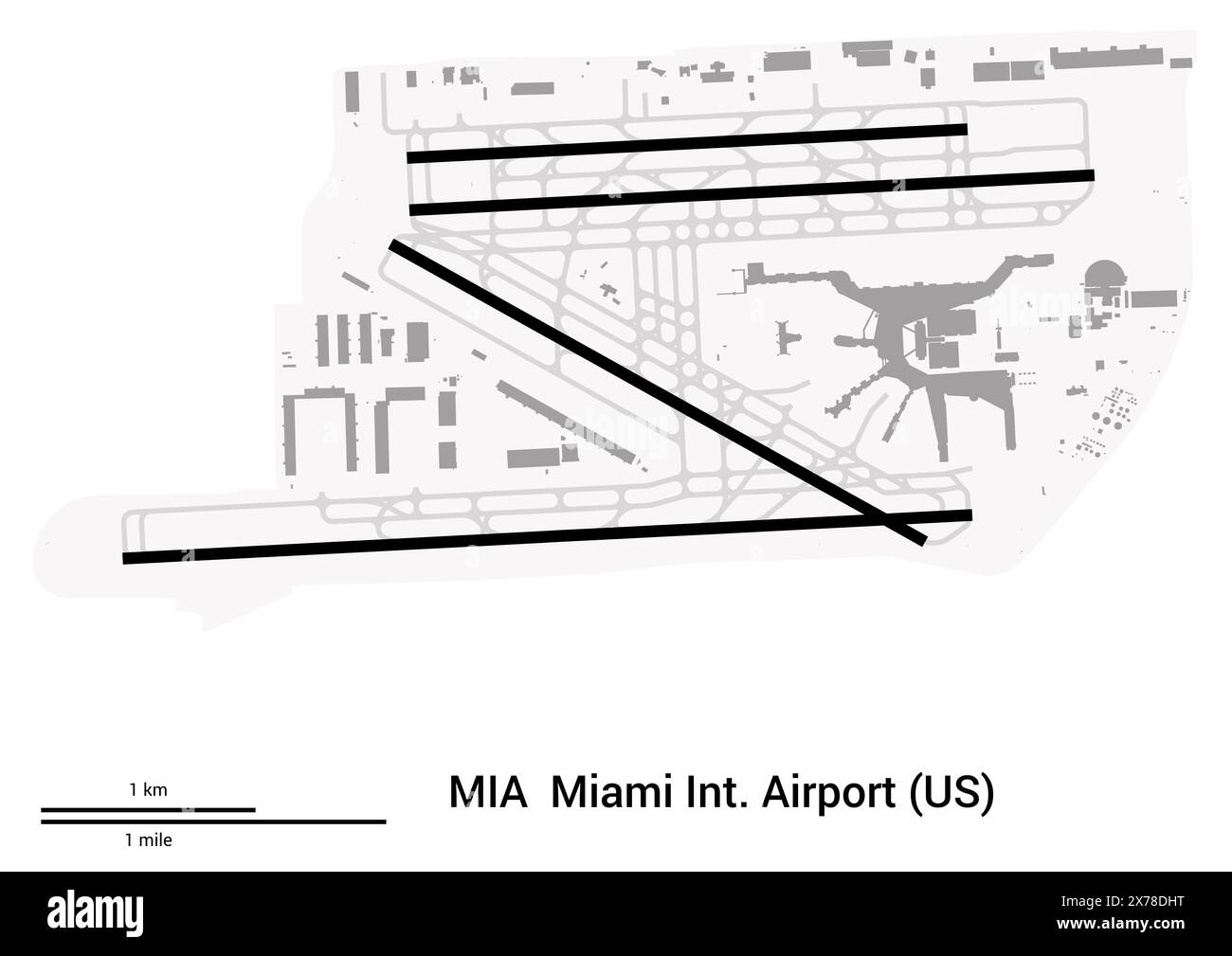 Miami Fl Airport Map: Miami Terminal Map – EXWJ