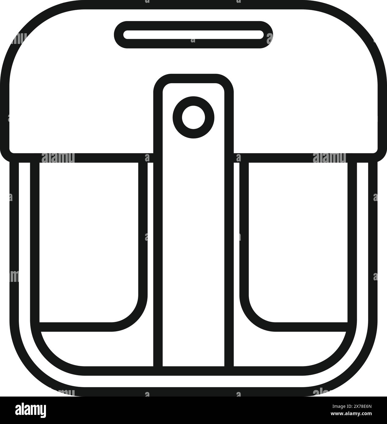 Simple line drawing of a backpack icon, perfect for educational and ...