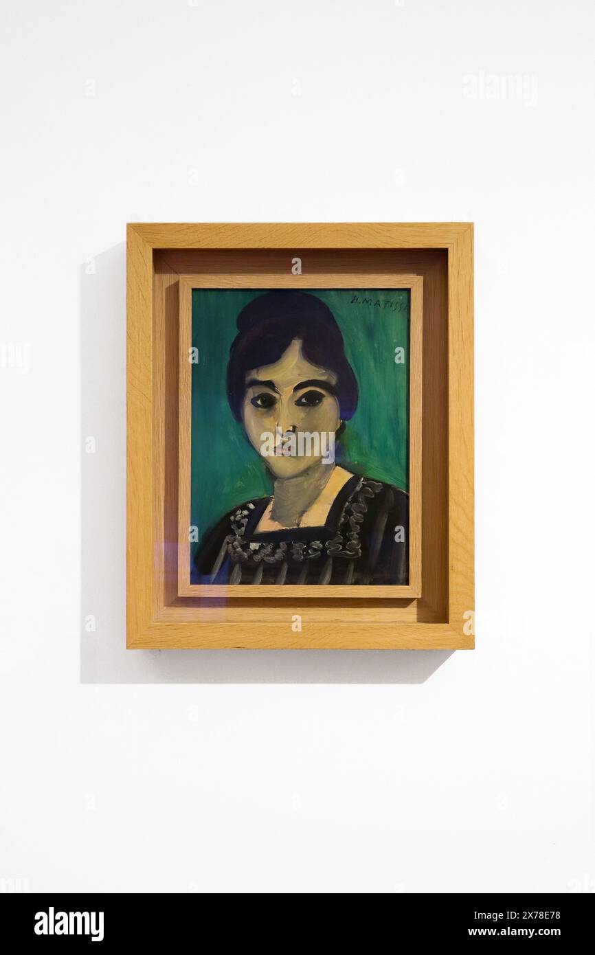 Nice, France - November 20, 2023: "Head of Lorette on green background ...