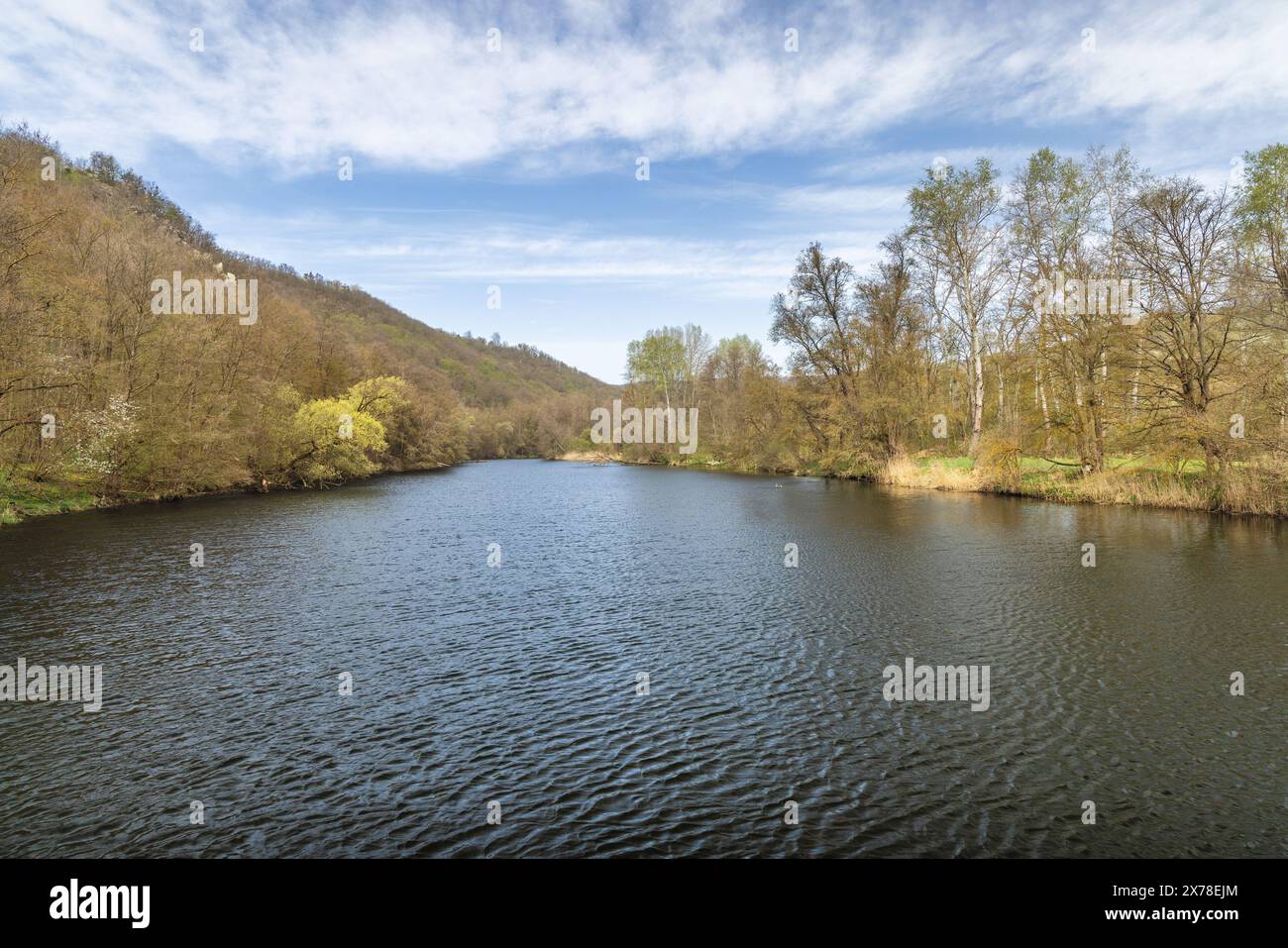 Dyje River in Podyji National Park near Znojmo town in the South ...