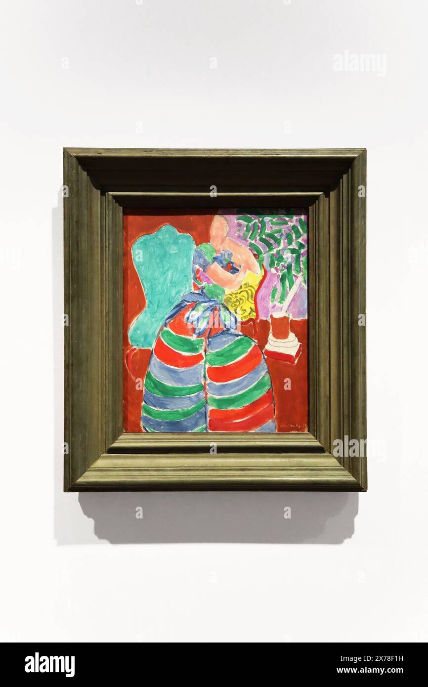 Nice, France - November 20, 2023: "The striped dress" by Henri Matisse ...