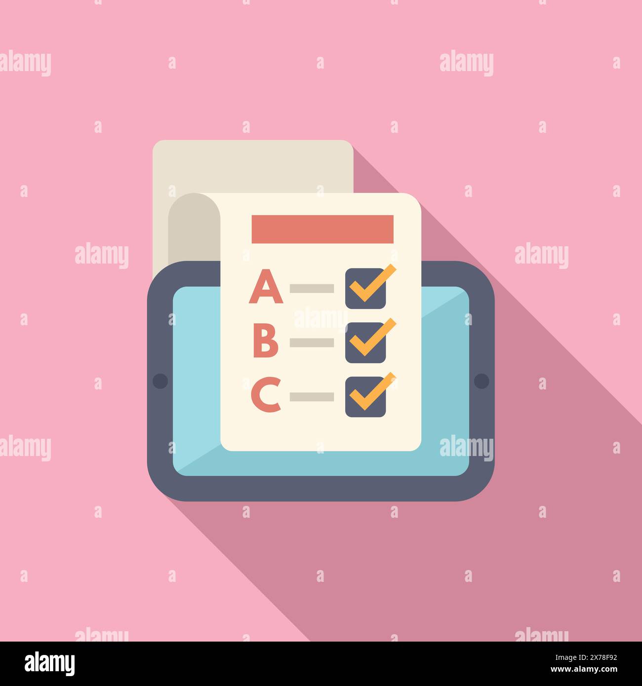 Online quiz concept illustration featuring modern flat design vector ...