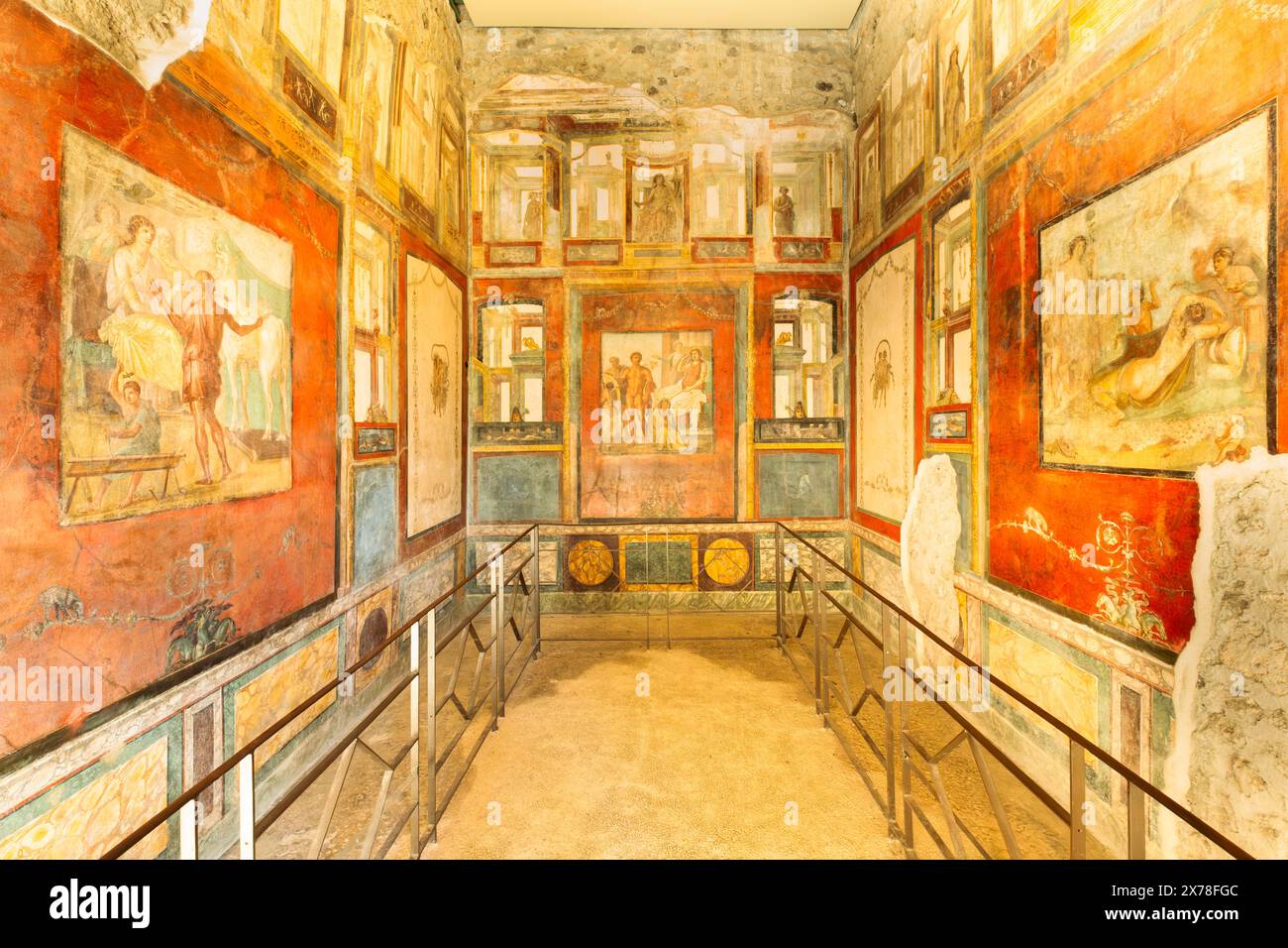 The House of the Vettii is a house located in the Roman town, Pompeii ...
