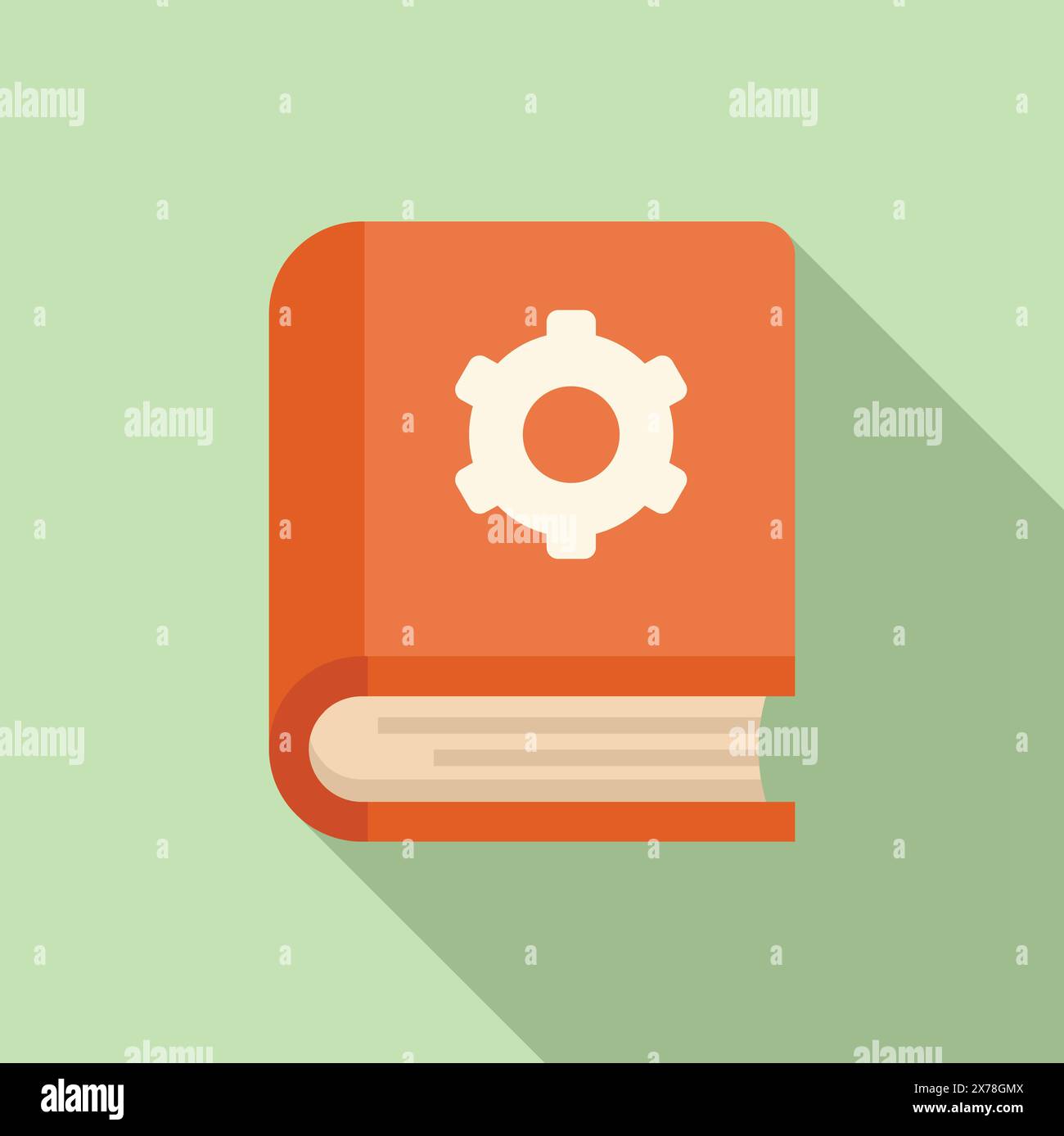 Modern flat design technical education concept icon illustration with ...