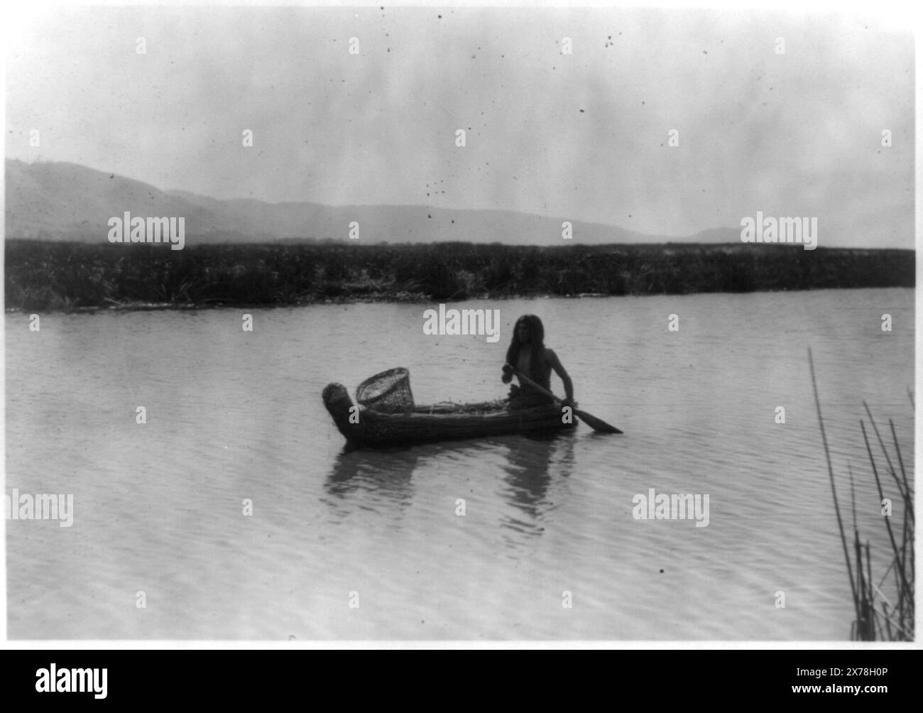 In the tule swamp upper lake Pomo, Edward S. Curtis Collection., Curtis ...