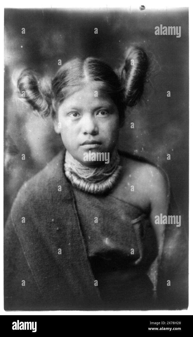 Primitive style of hair dressing Hopi, Curtis no. 186., LC no. 19 ...