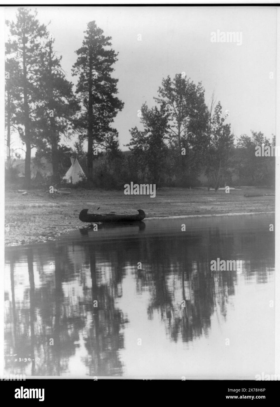 Kutenai camp Curtis's camp, Title from item., Curtis no. 3190-10 ...