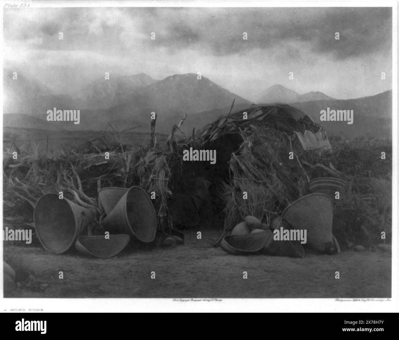 A Mono home, Curtis no. 4151., Forms part of: Edward S. Curtis ...