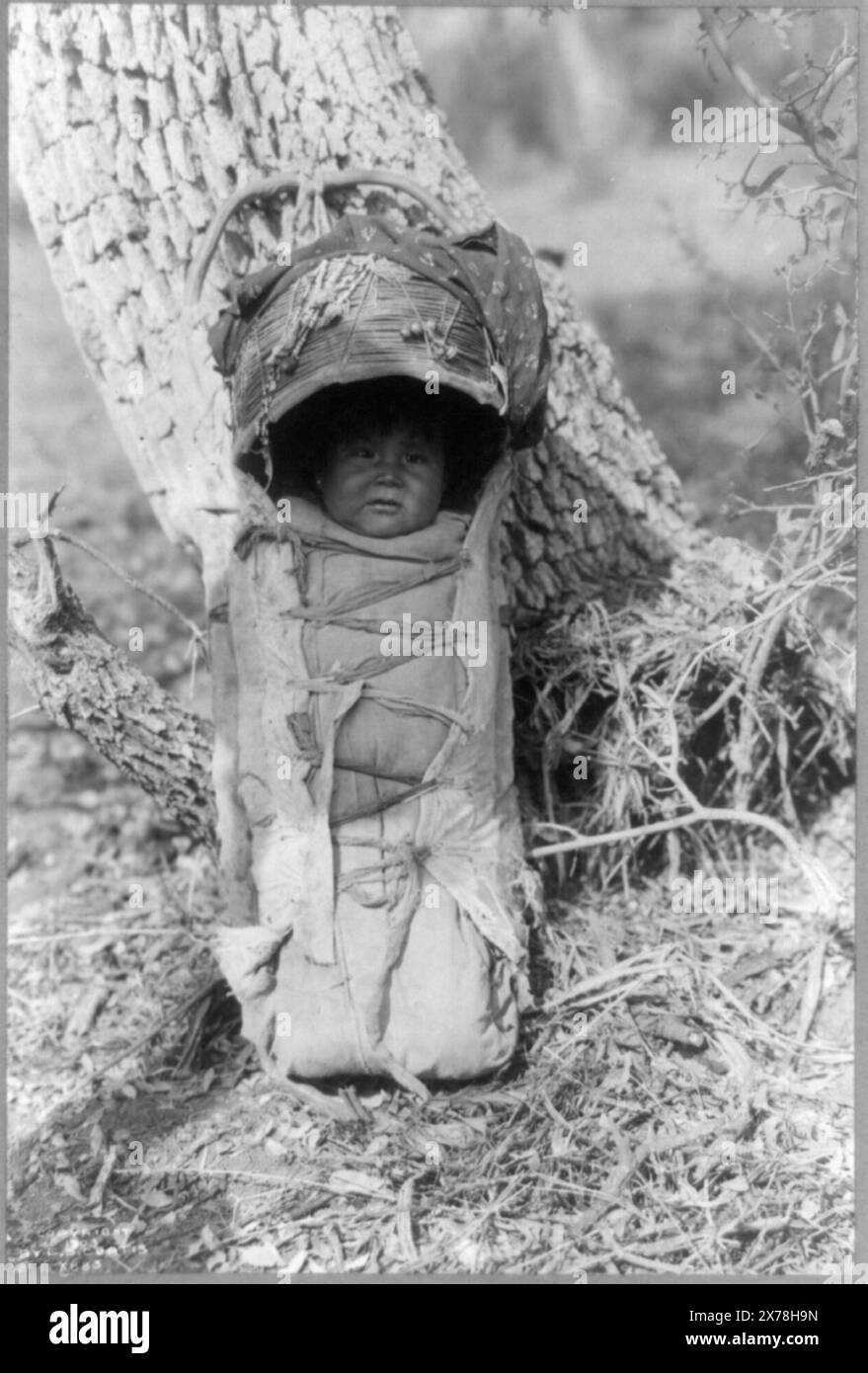 Apache babe in carrier / E.S. Curtis., No. 883.. Indians of North ...