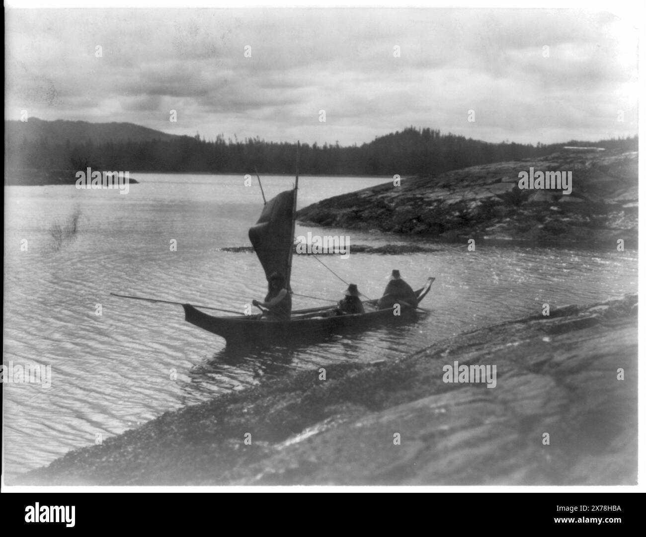 Sailing Qagyuhl, Title from: The North American Indian., Curtis no ...