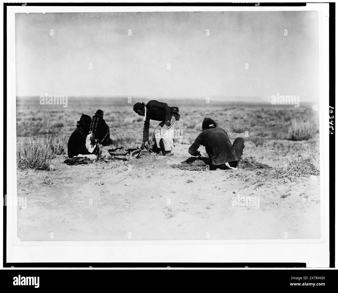 Preparing the sweat, Edward S. Curtis Collection., Curtis no. 1054-04 ...