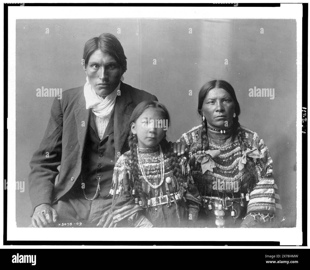 Reuben Black Boy and family, Edward S. Curtis Collection., Curtis no ...