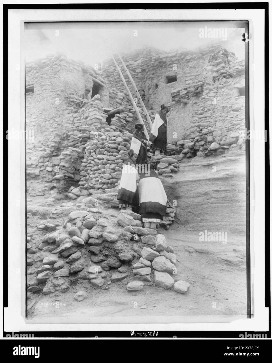 Cliff perched homes Hopi, Edward S. Curtis Collection., Curtis no. 1979 ...