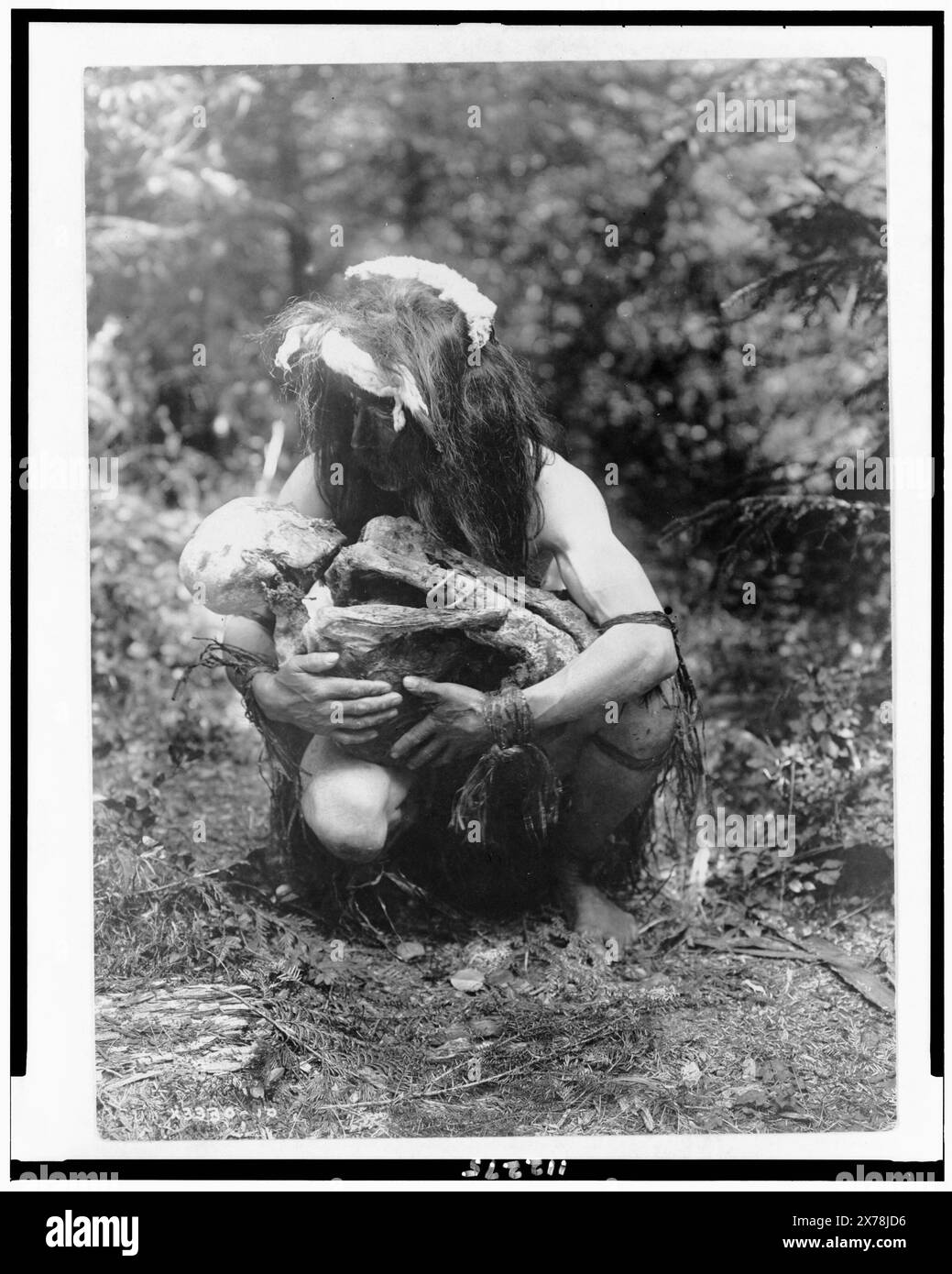 Preparing to eat the mummy, Edward S. Curtis Collection., Curtis no ...