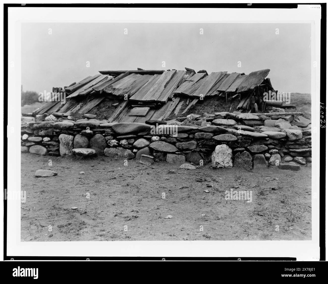 Hupa sweat-house, Edward S. Curtis Collection ., Curtis no. 3827 ...